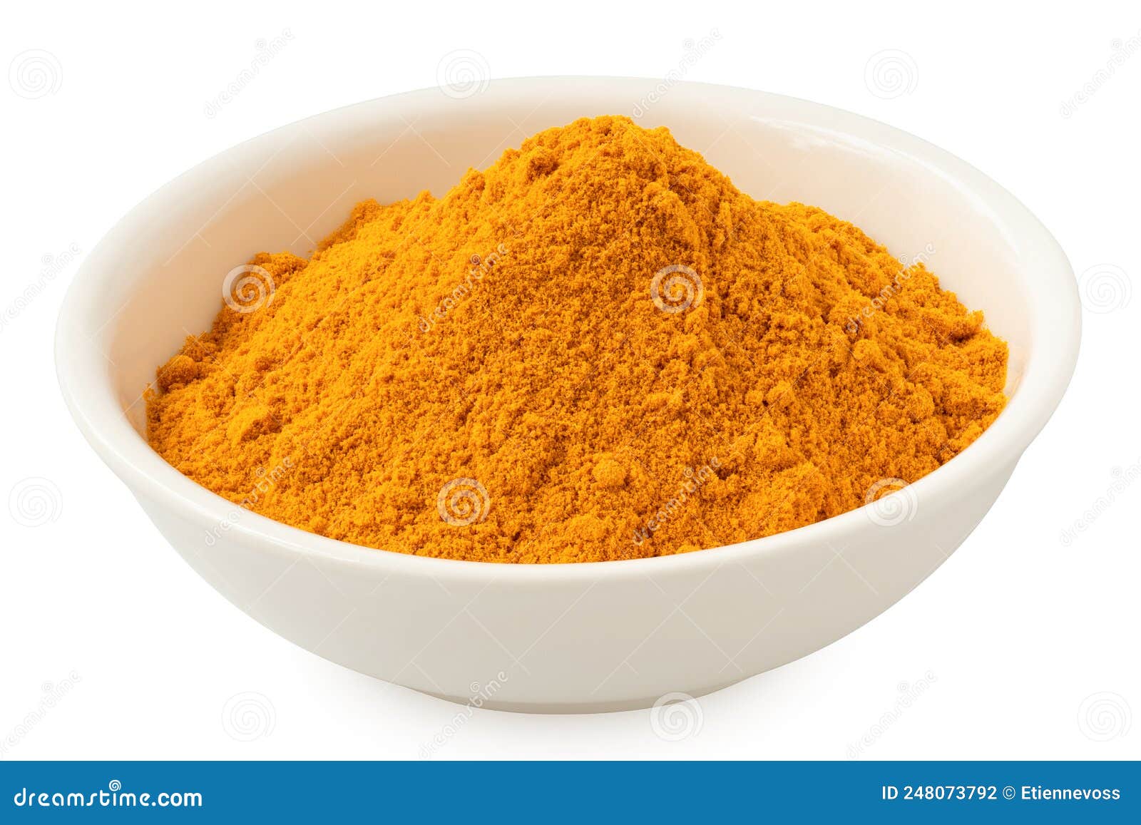 Ground Turmeric in White Ceramic Bowl Stock Photo - Image of dish ...
