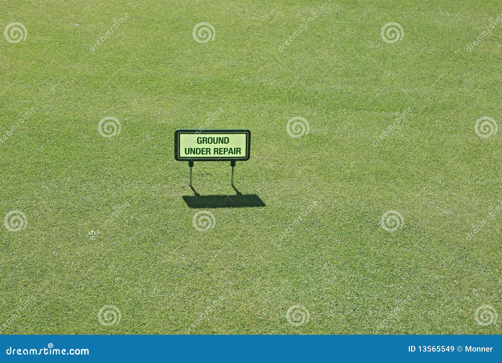 Ground Under Repair Sign stock image. Image of sports - 13565549