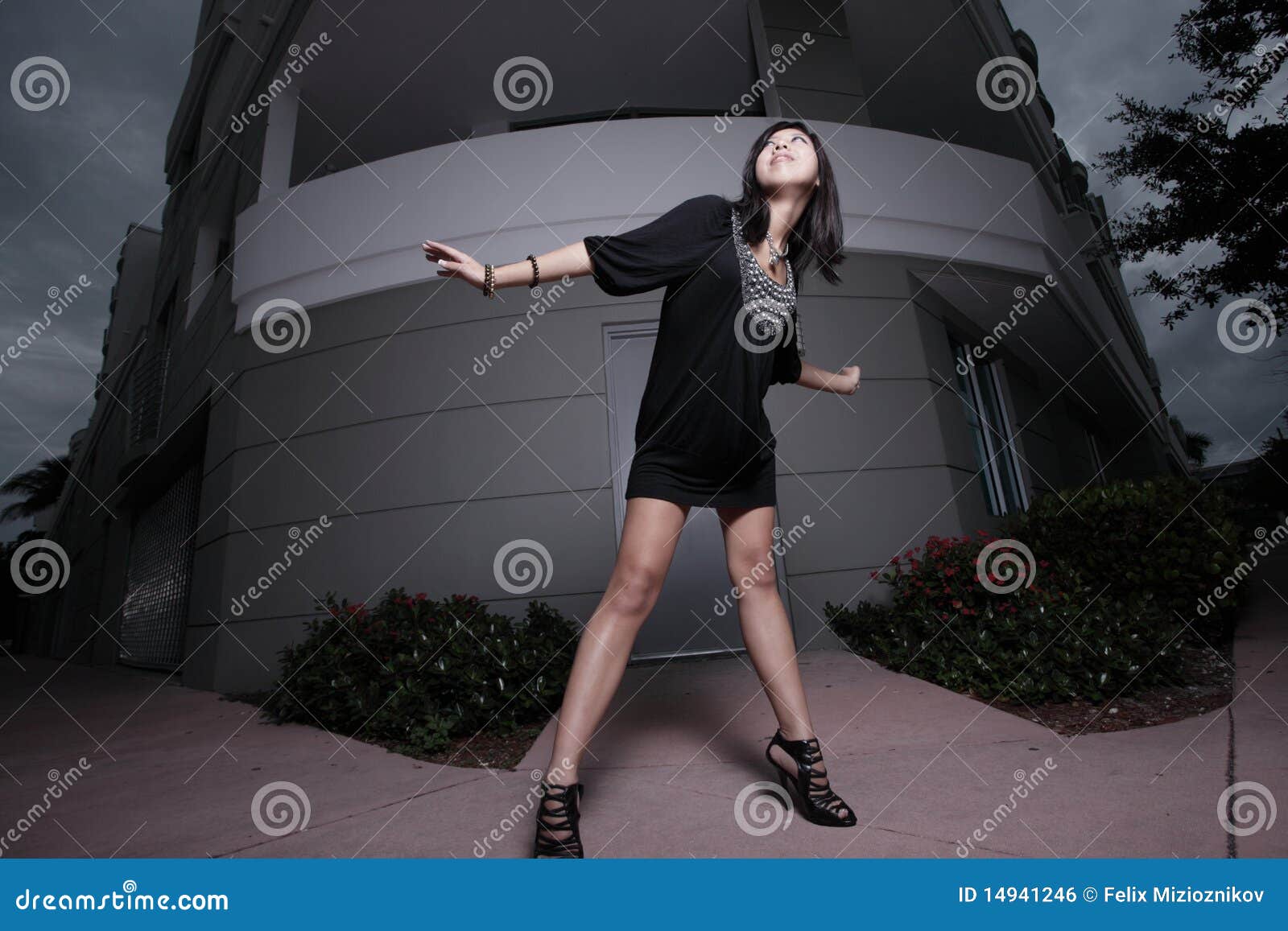 Ground View of a Young Woman Stock Photo - Image of color, perspective ...