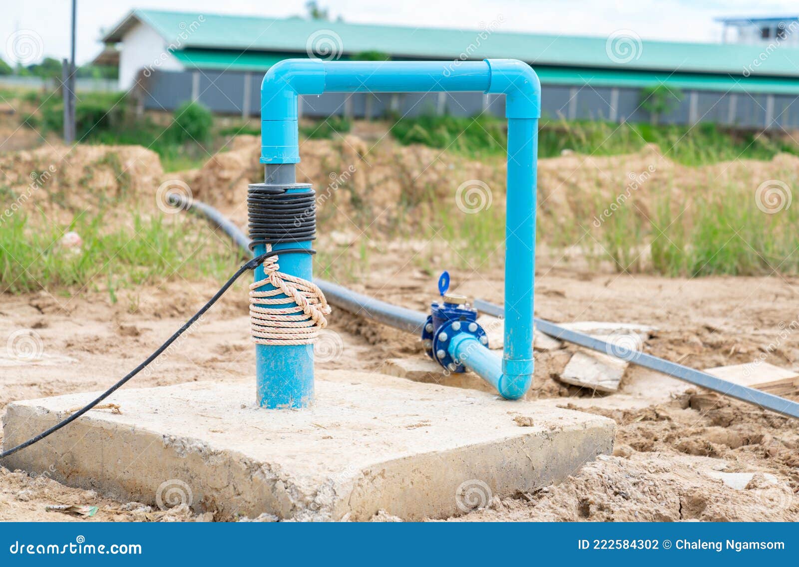 Ground Water Collection Site For The Village Home. Pipe To Connect The ...