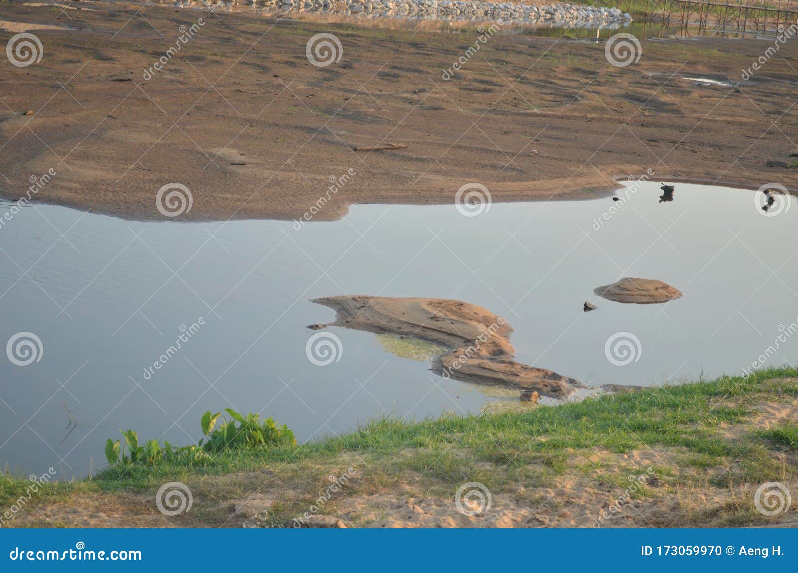 Ground and water surface. stock photo. Image of backdrop - 173059970