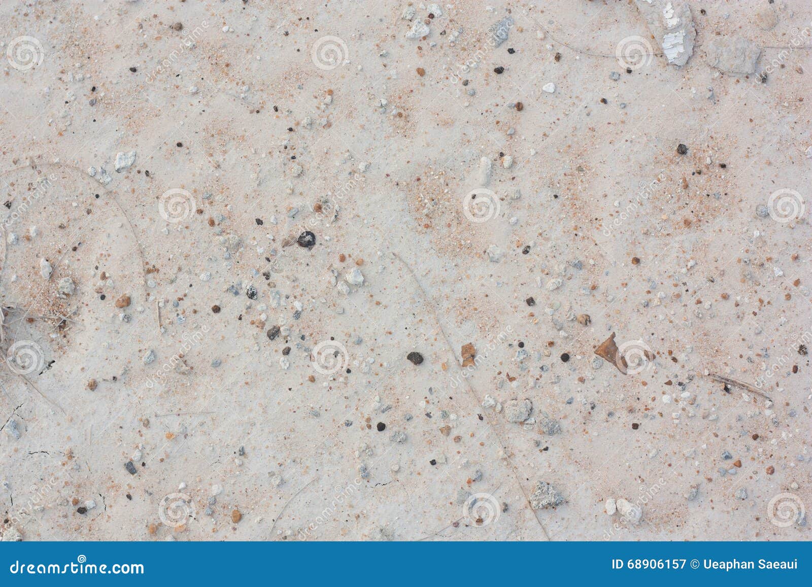 Ground White, Filled with Gravel and Sand. Stock Image - Image of brown ...