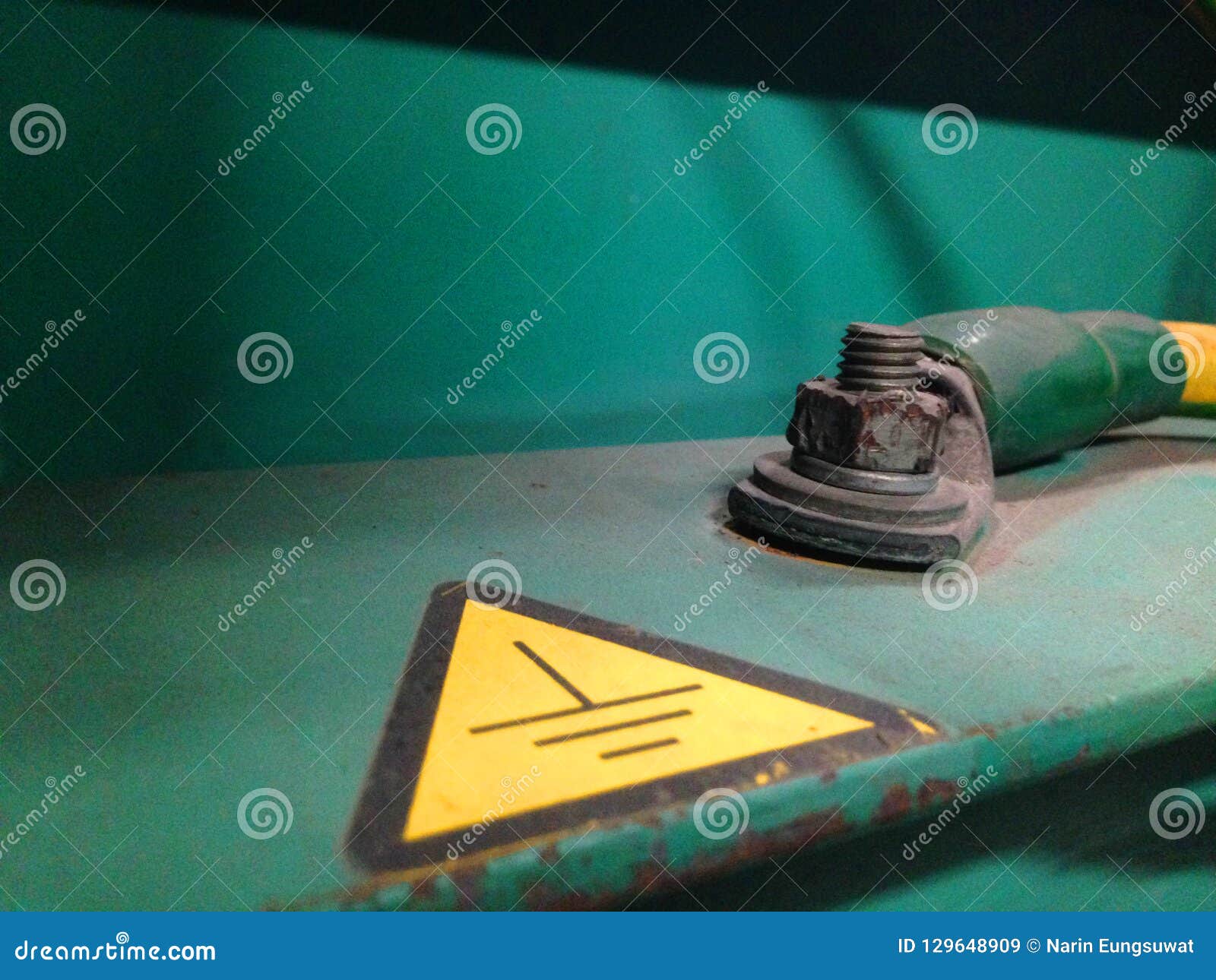Ground Wire System of Generator. Stock Image - Image of danger, concept ...