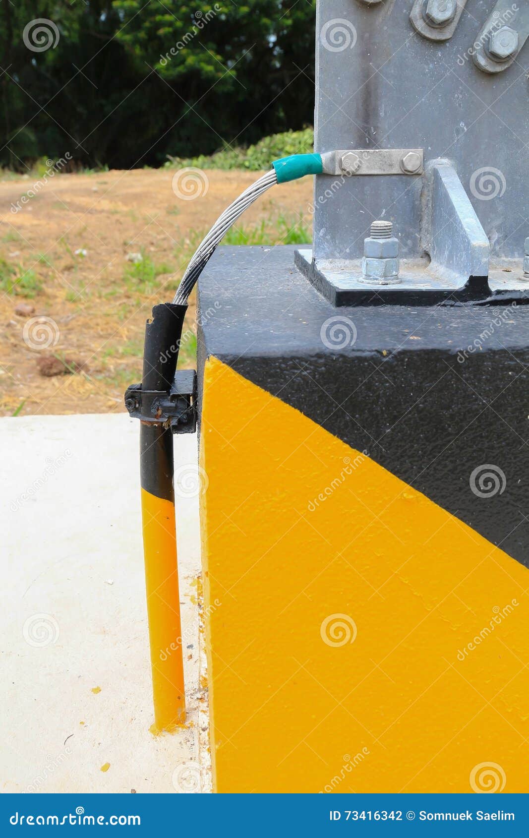 Ground wire stock photo. Image of electric, fixed, iron - 73416342