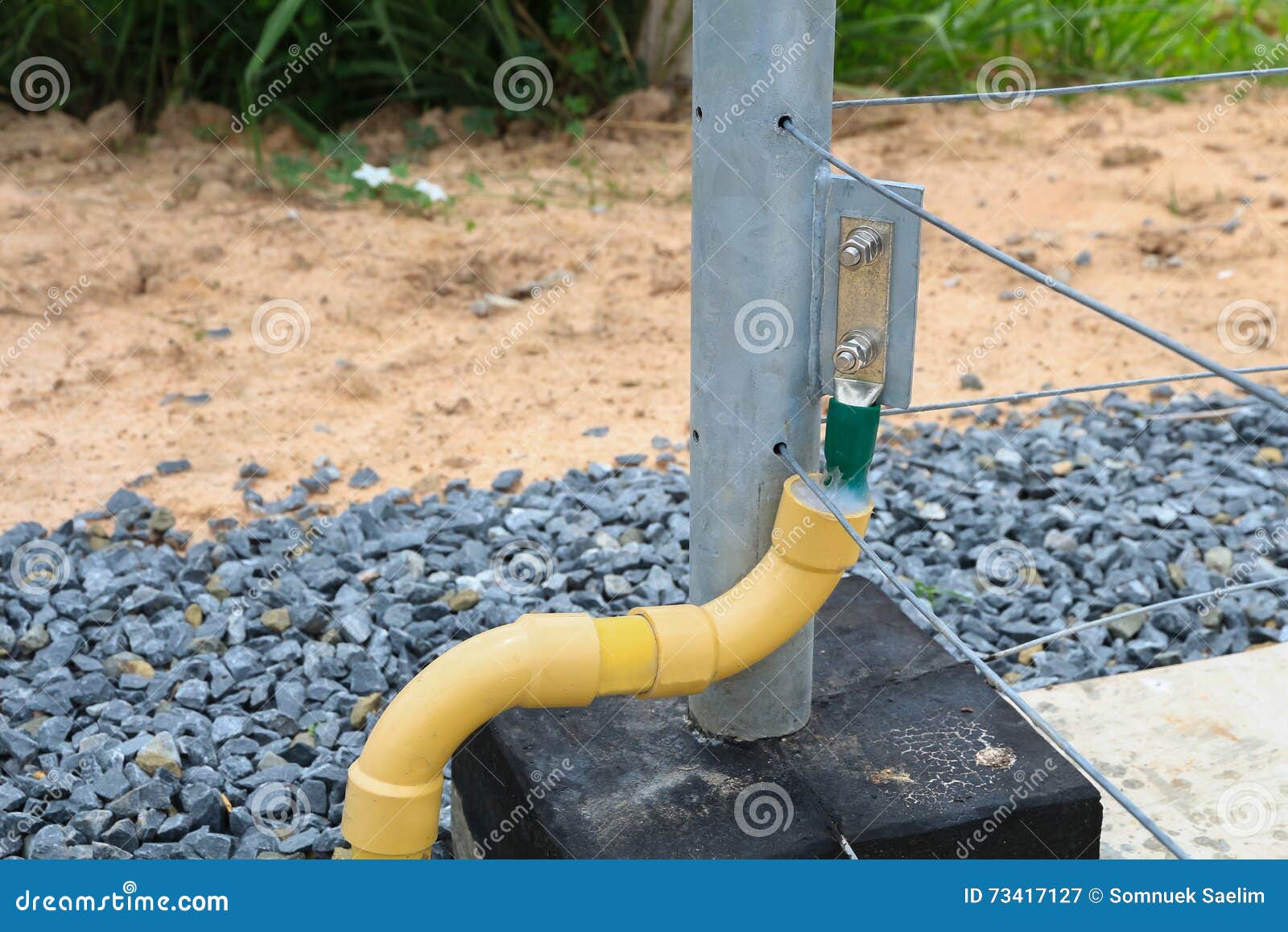 Ground wire stock image. Image of bolt, flat, copper - 73417127