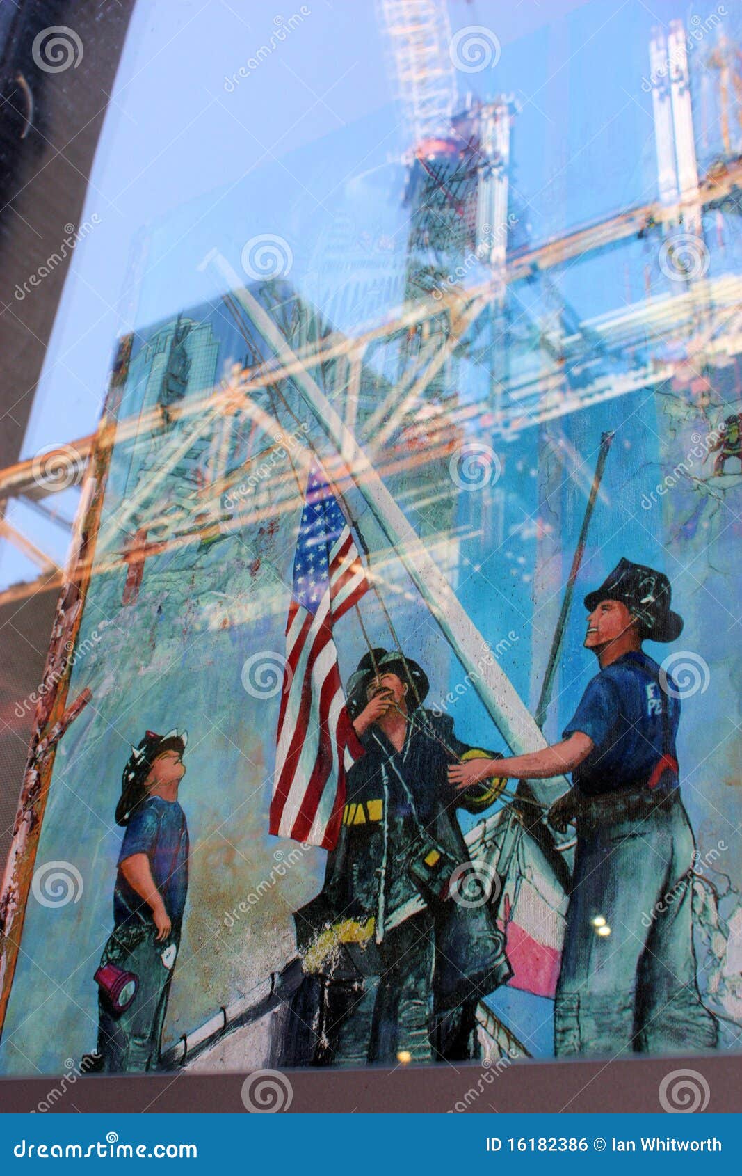 Ground Zero Firefighters Memorial Editorial Photo - Image of america ...