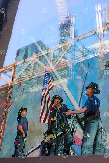 Ground Zero Firefighters Memorial Editorial Photo - Image of america ...
