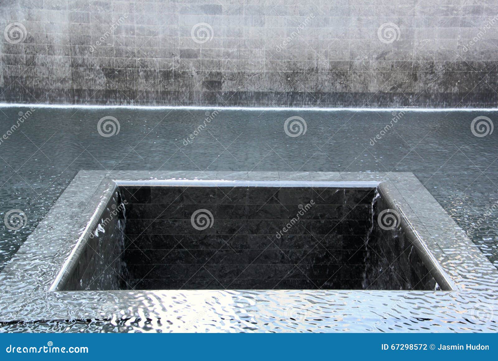 911 Memorial Waterfall Royalty-Free Stock Image | CartoonDealer.com ...