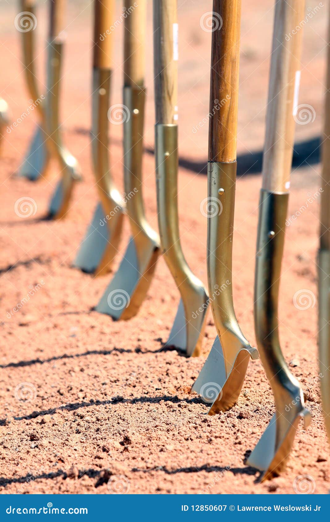 Groundbreaking Ceremony Shovels Stock Image - Image of start, breaking ...
