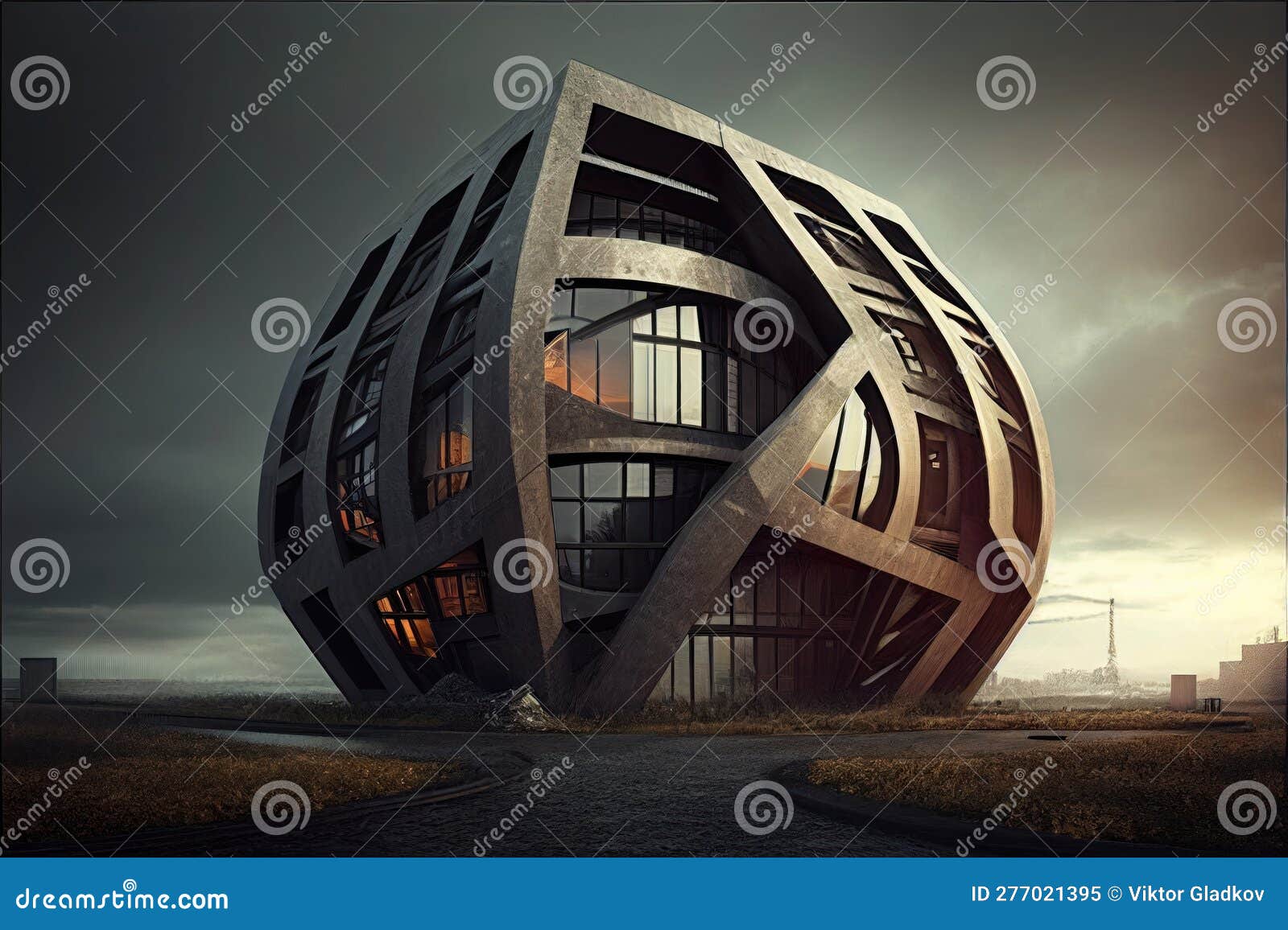 Groundbreaking Futuristic Building. the Architecture of the Future ...