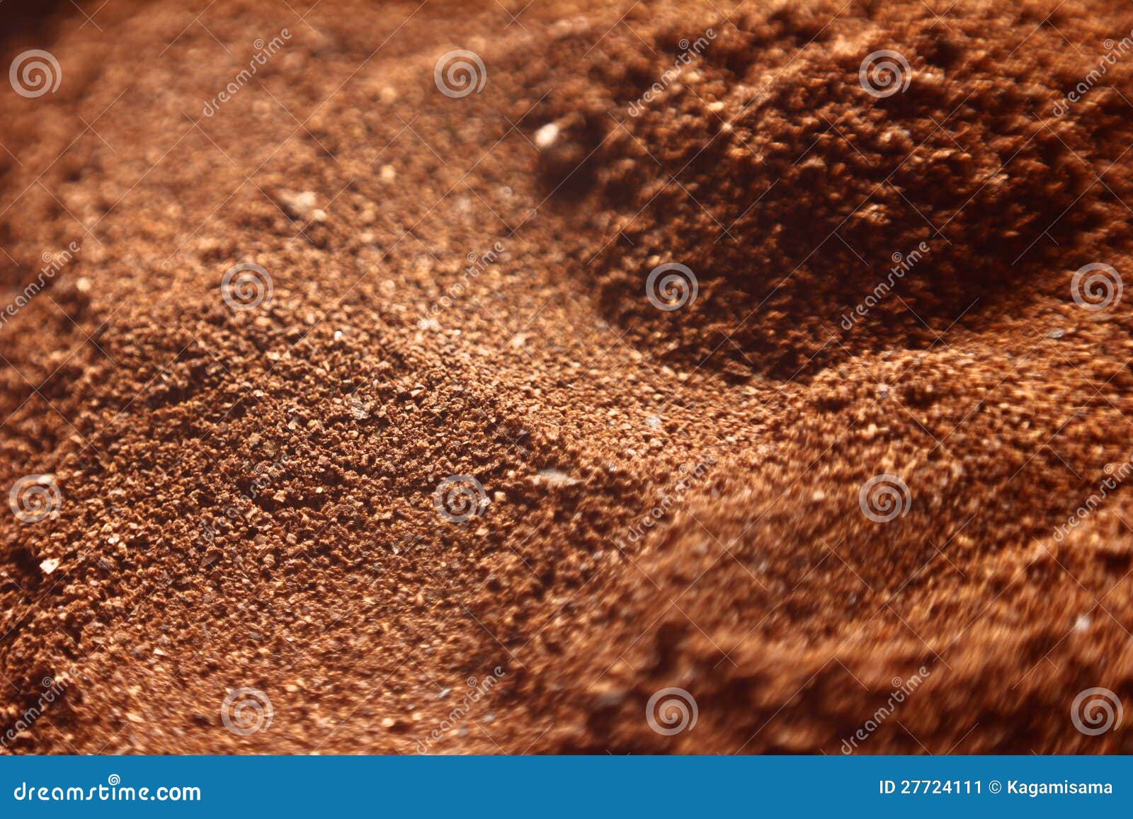 Grounded Coffee Close-up View Stock Image - Image of particle, hill ...