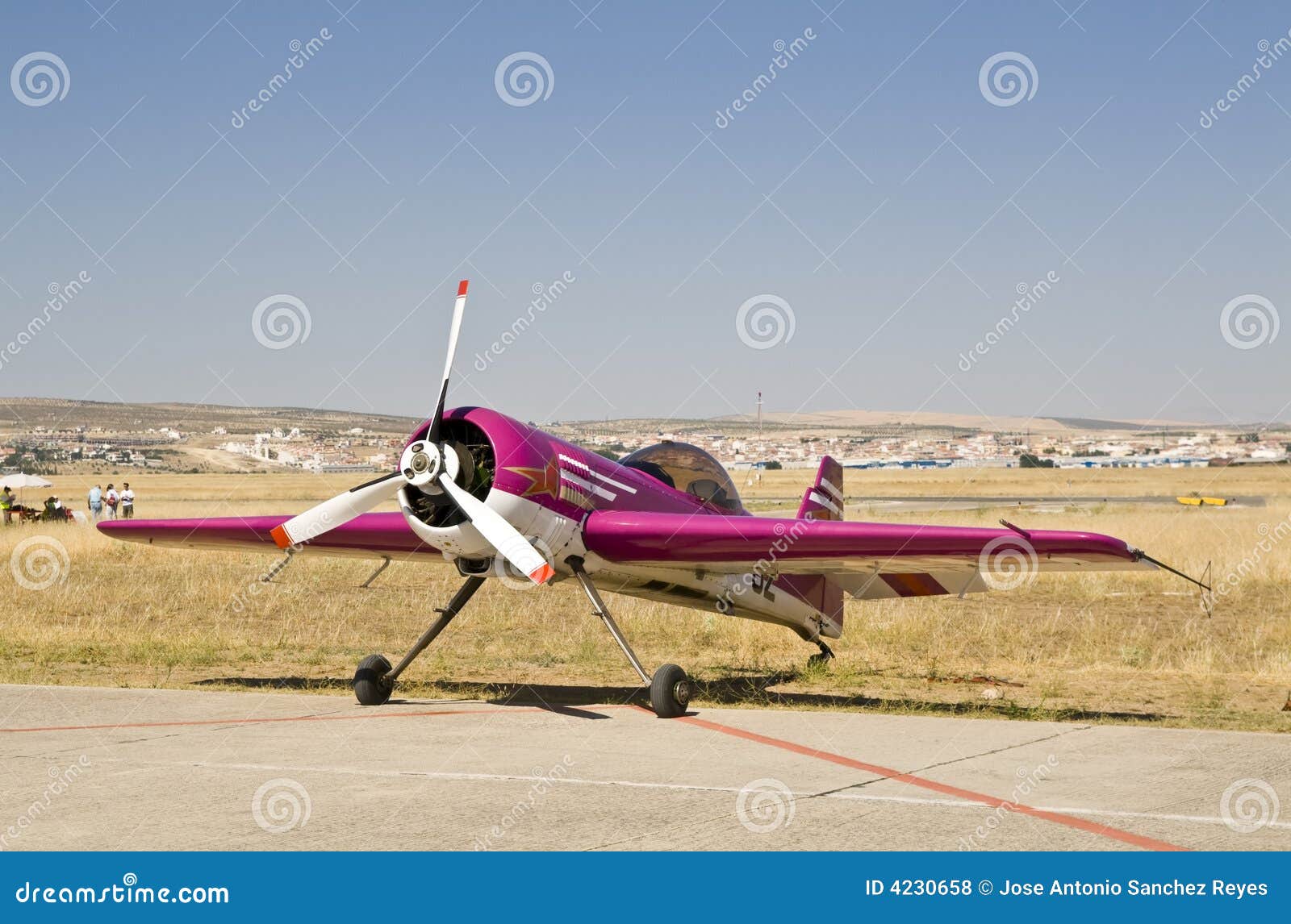 Grounded stunt plane stock photo. Image of stunt, airplane - 4230658