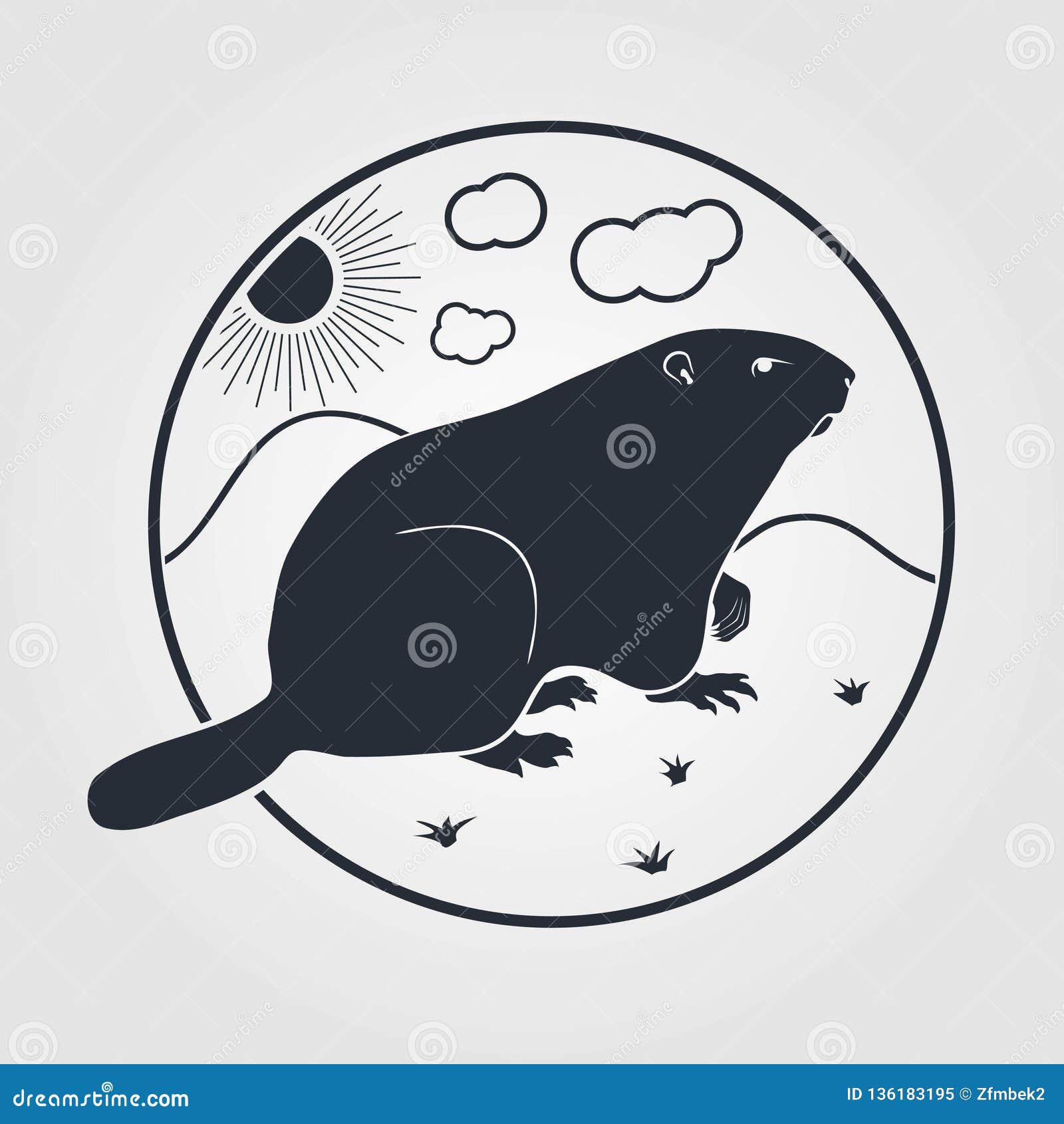 Groundhog Icon. Trendy Groundhog Logo Concept On White Background From ...