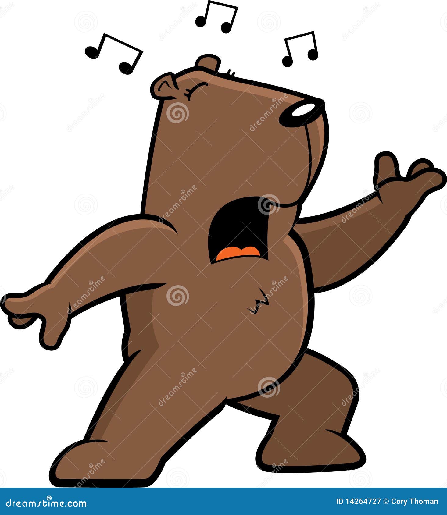 Groundhog Singing stock vector. Illustration of woodchuck - 14264727