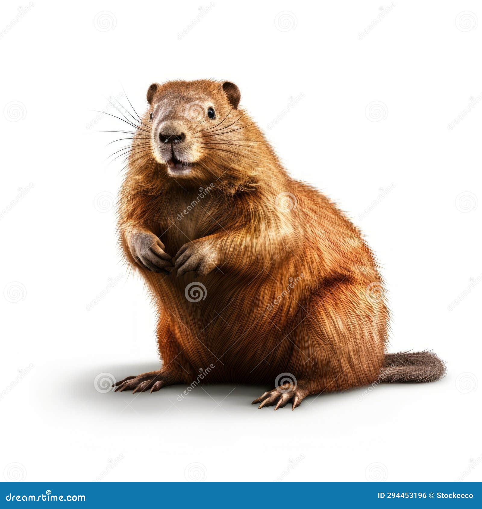 High-quality 3d Illustration of a Groundhog with Photorealistic ...
