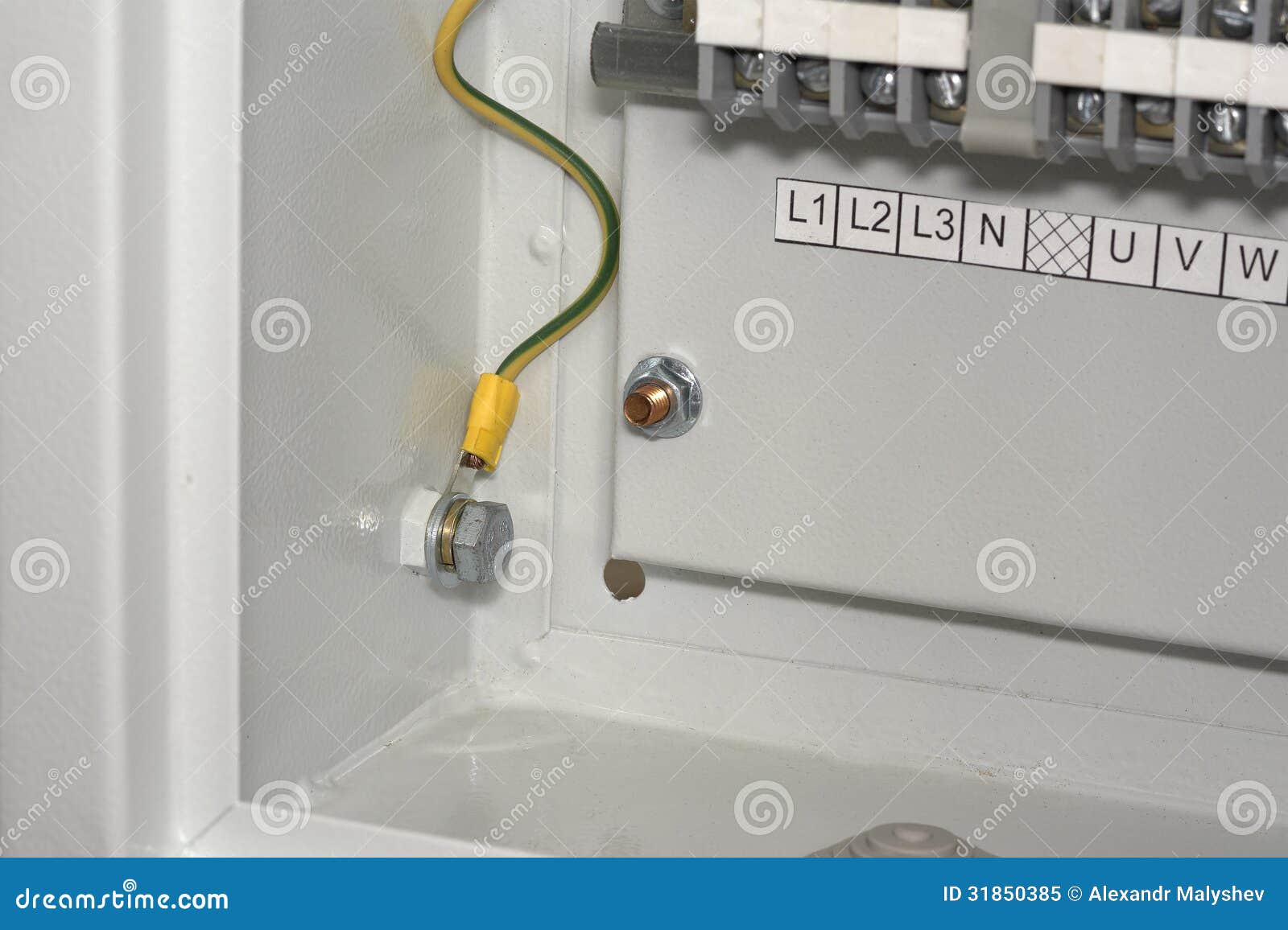 Grounding bolt. stock image. Image of steel, gray, grounding - 31850385