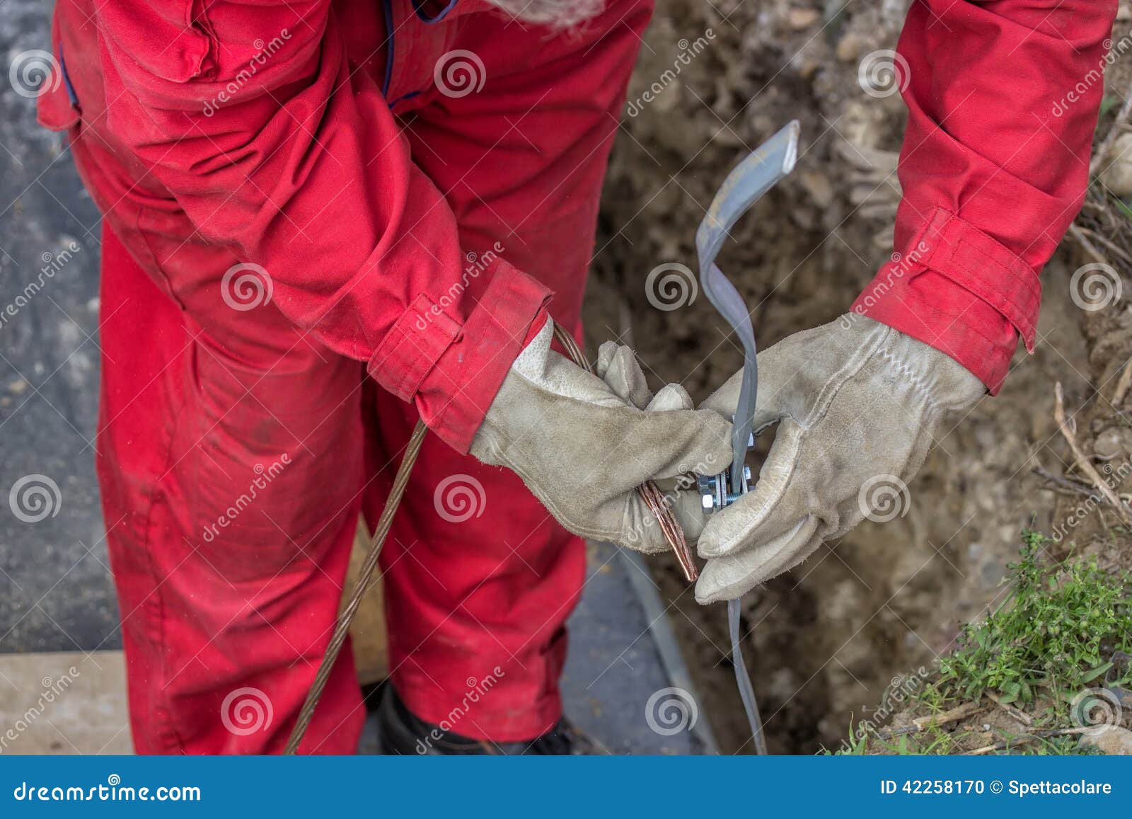 Grounding for Building Foundation Structure 2 Stock Photo - Image of ...