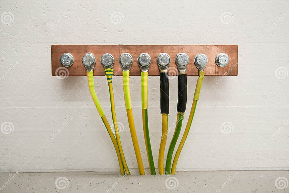 Grounding with cables stock image. Image of bunch, insulat - 22371593
