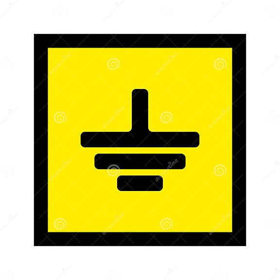Grounding Sticker, Square Frame Stock Vector - Illustration of charge ...