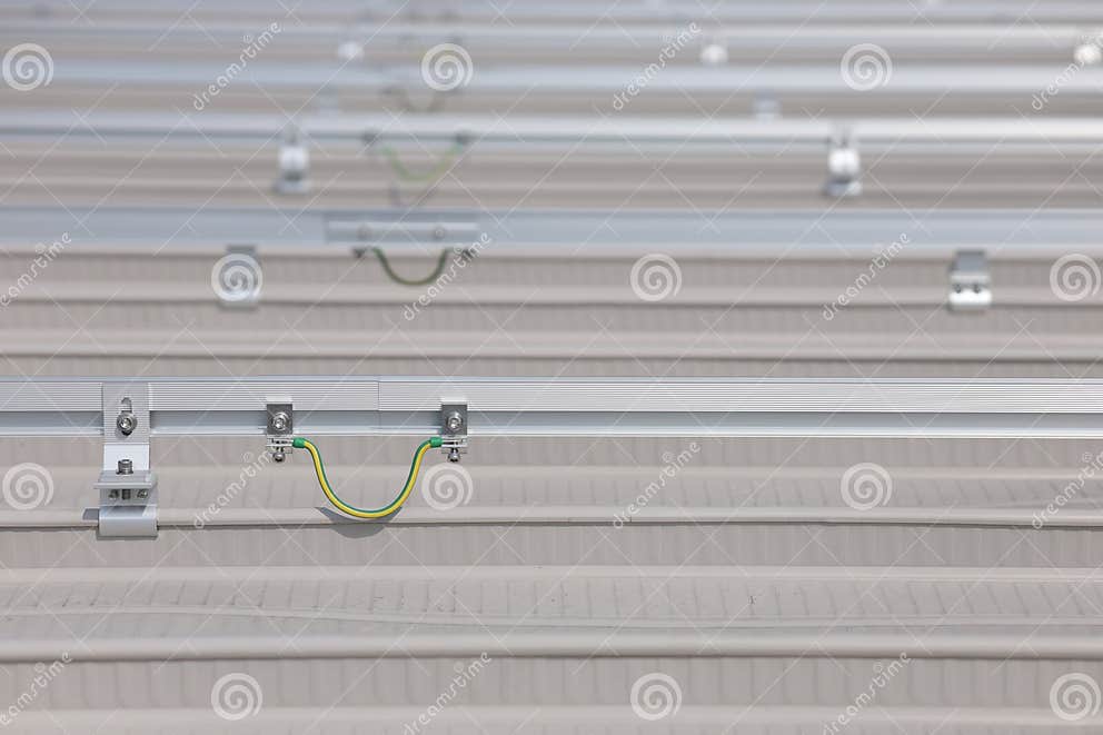 Grounding System Connection of Two Rail Sections by Ground Bar Lug ...