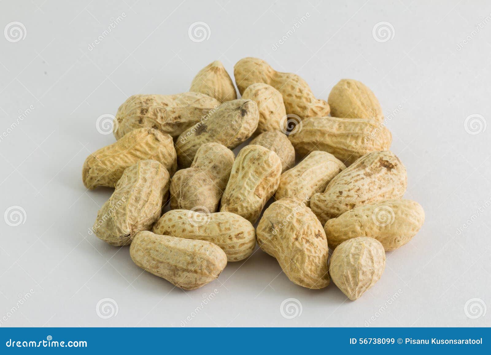 Groundnut in White Background Stock Image - Image of brown, healthy ...