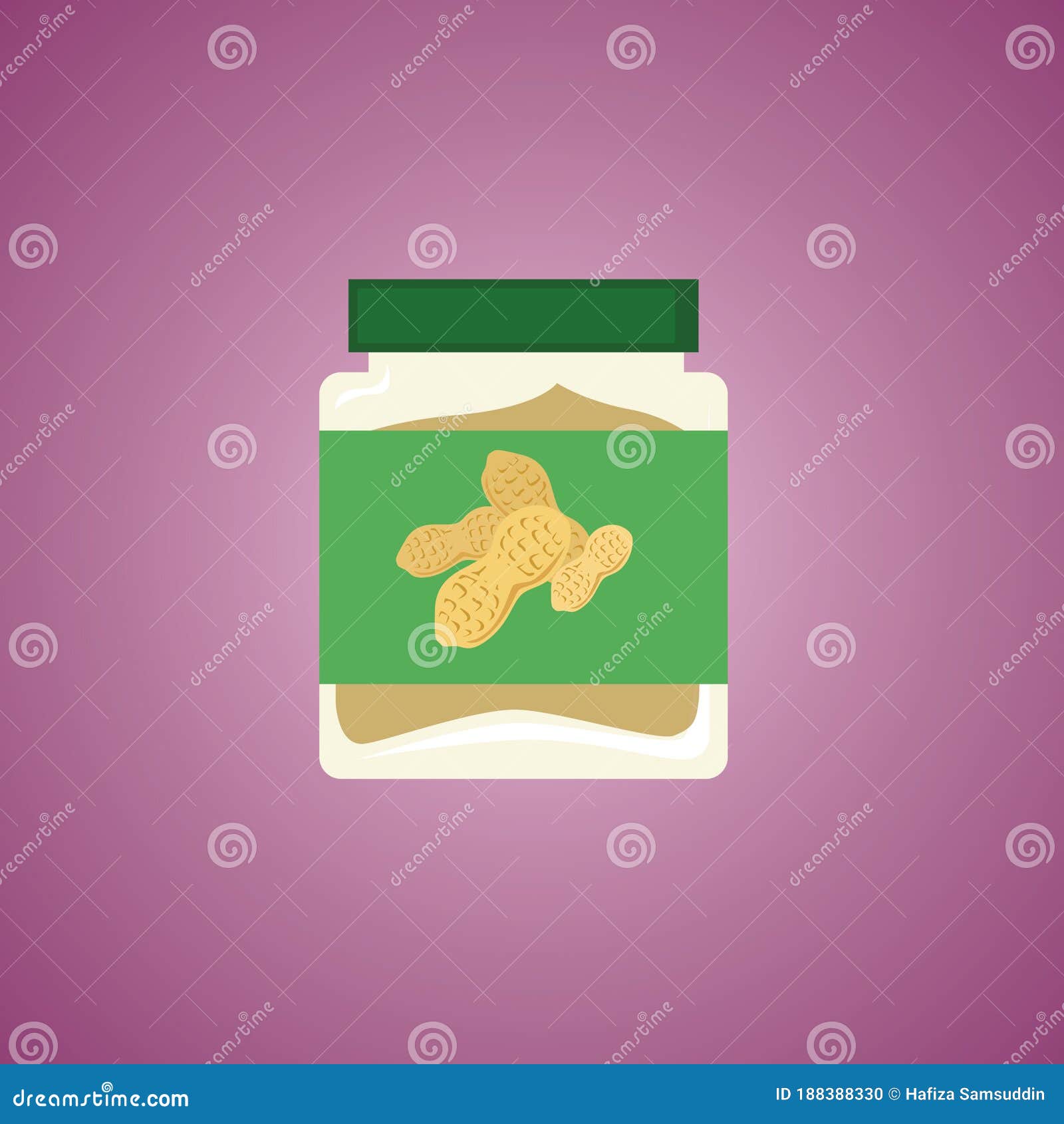 Groundnuts Jar. Vector Illustration Decorative Design Stock Vector ...