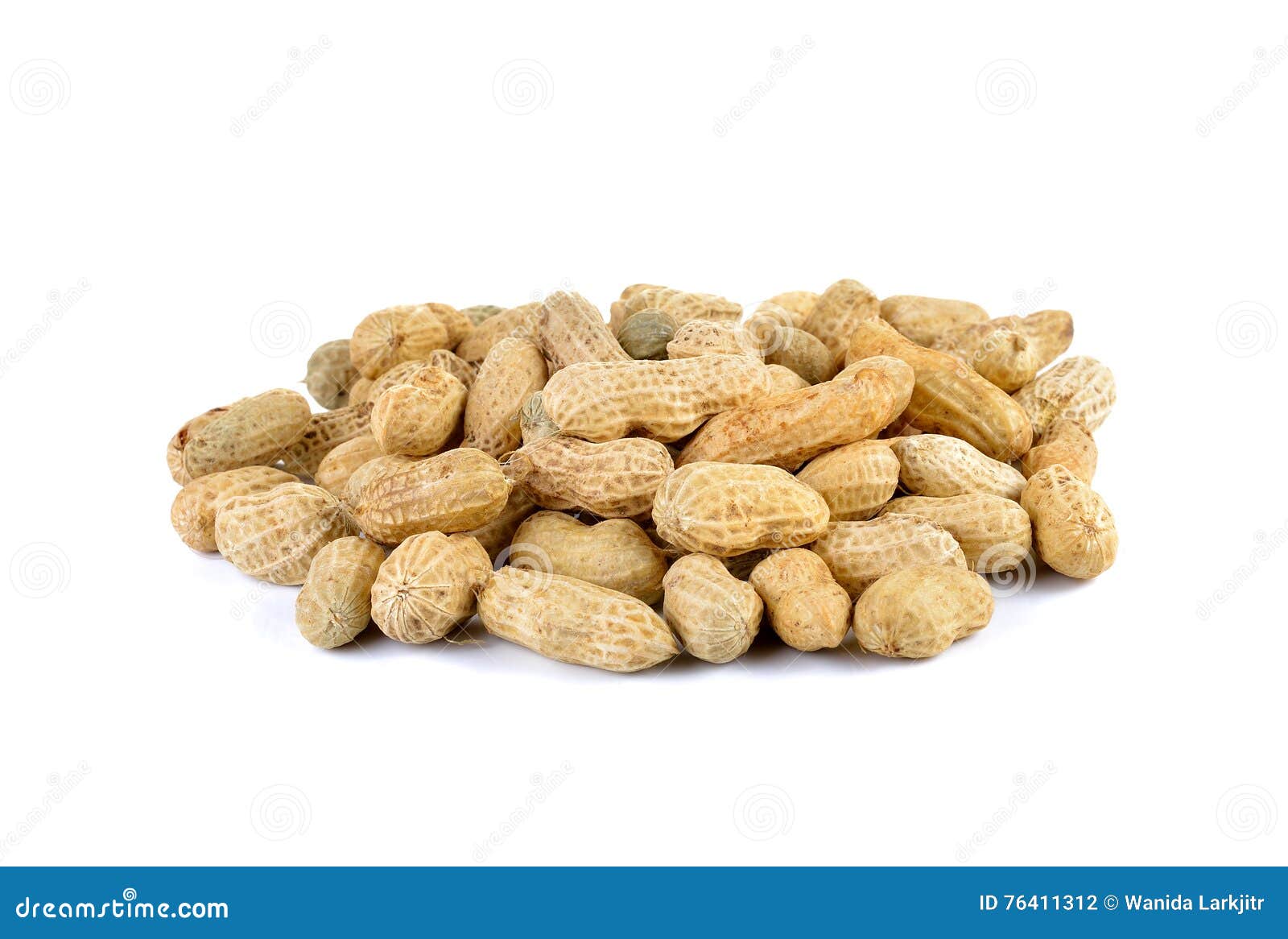 Groundnuts Peanut on White Background Stock Photo - Image of background ...