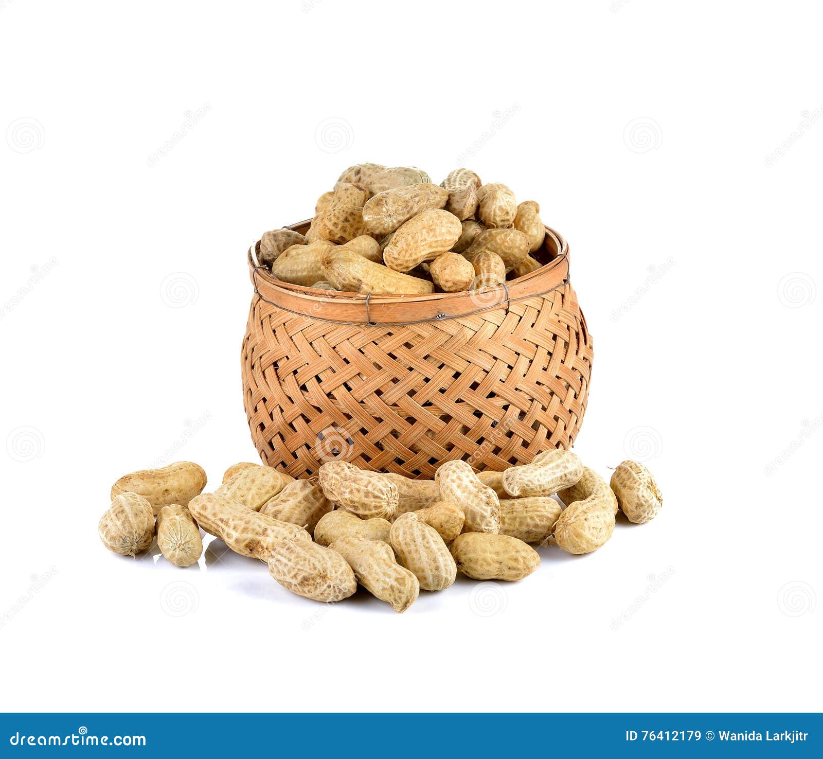 Groundnuts Peanut on White Background Stock Image - Image of delicious ...