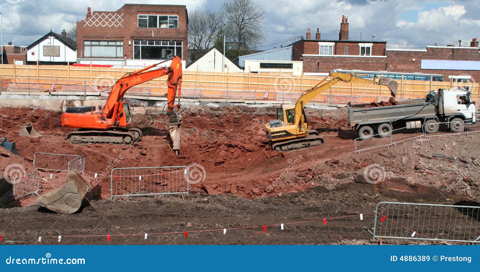 Groundwork. stock image. Image of plant, space, sandstone - 4886389