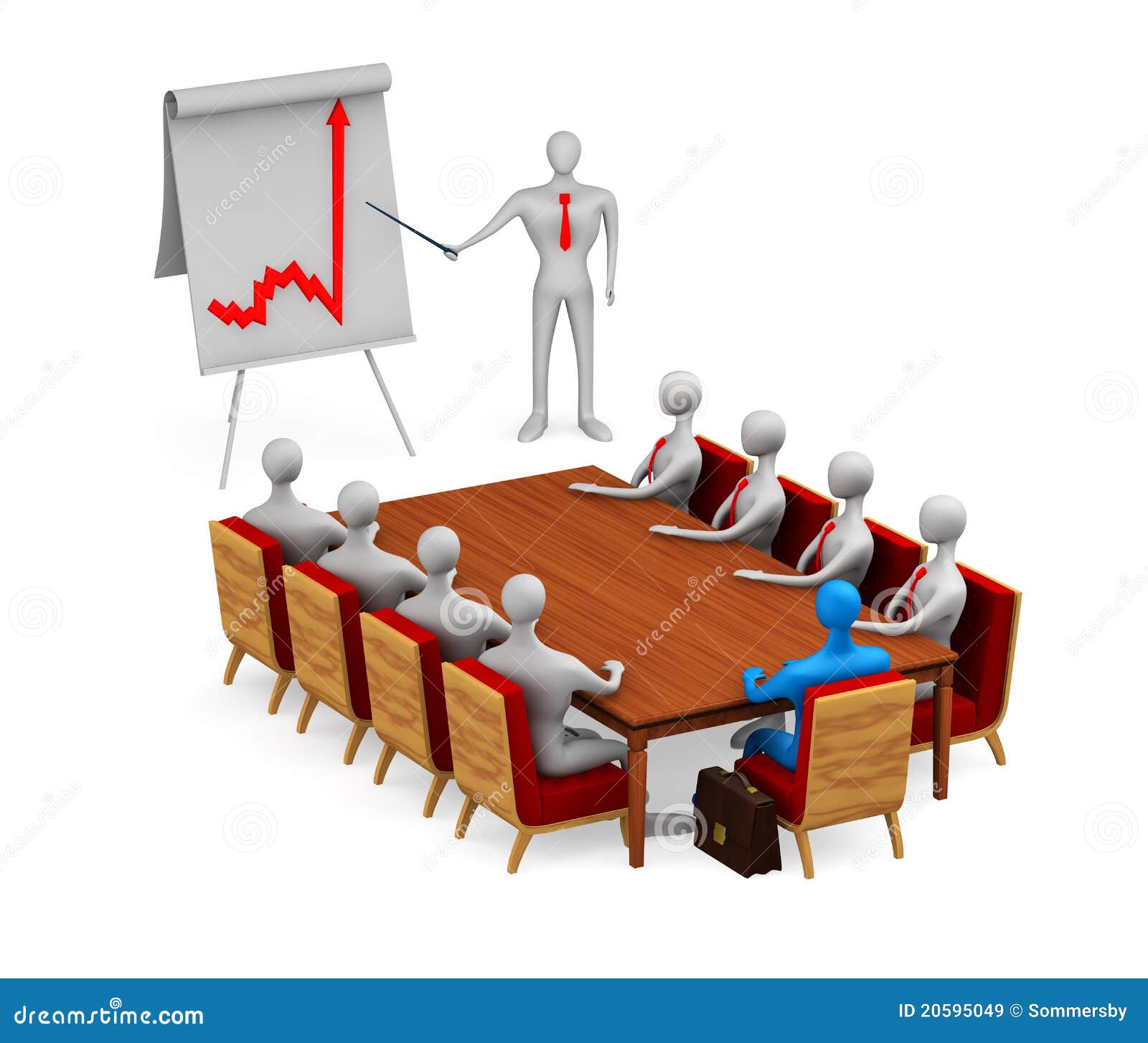 Group Of 3d Persons On The Meeting Royalty Free Stock Images - Image ...