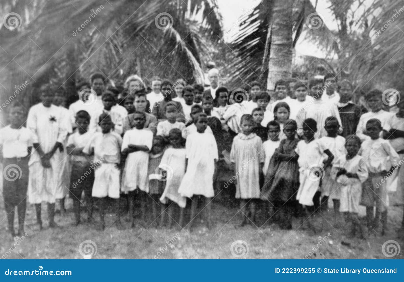 Group Of Aboriginal School Children At Mapoon, 1914 Picture. Image ...