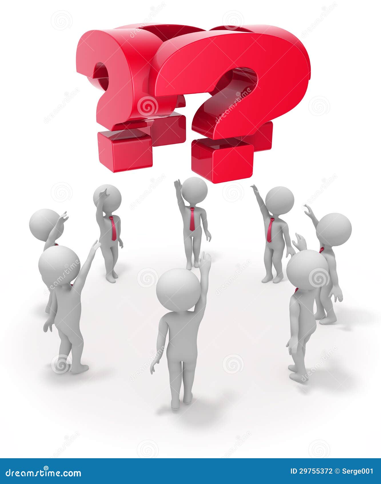 Thinking of problem. stock illustration. Illustration of white - 29755372