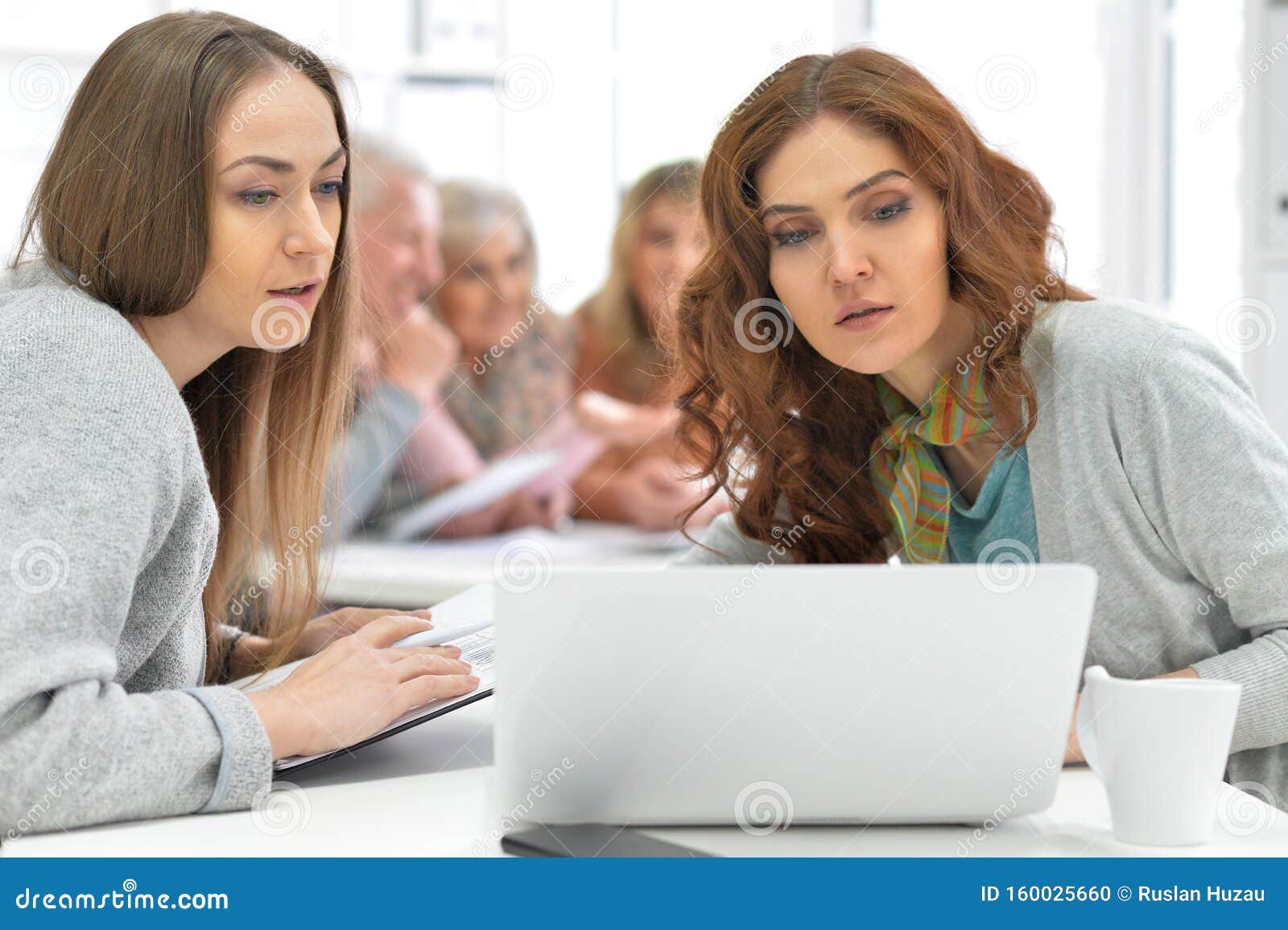 Portrait of Group of Active Business People Working Stock Photo - Image ...