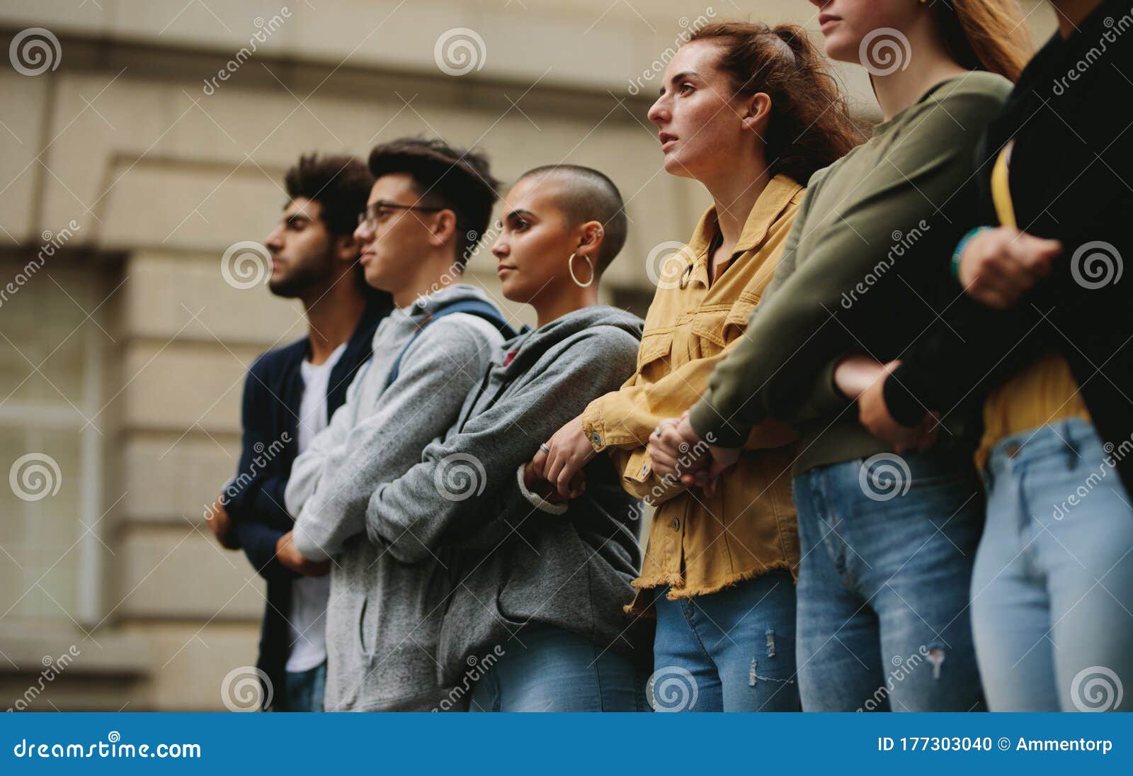 Activists Standing Together in Protest Picket Stock Photo - Image of ...
