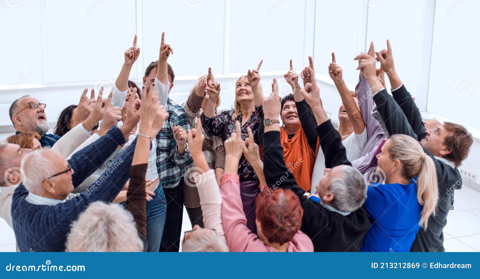 Group of Advanced People Show Thumb Up Stock Image - Image of gesture ...