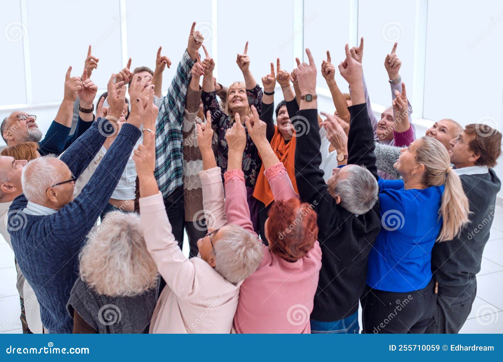 Group of Advanced People Show Thumb Up Stock Image - Image of gesture ...