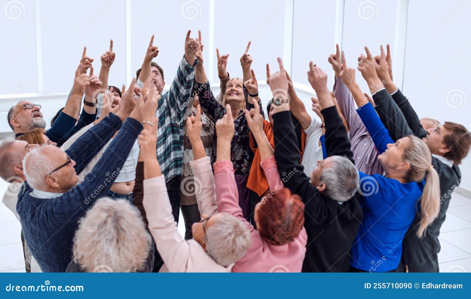 Group of Advanced People Show Thumb Up Stock Photo - Image of ...