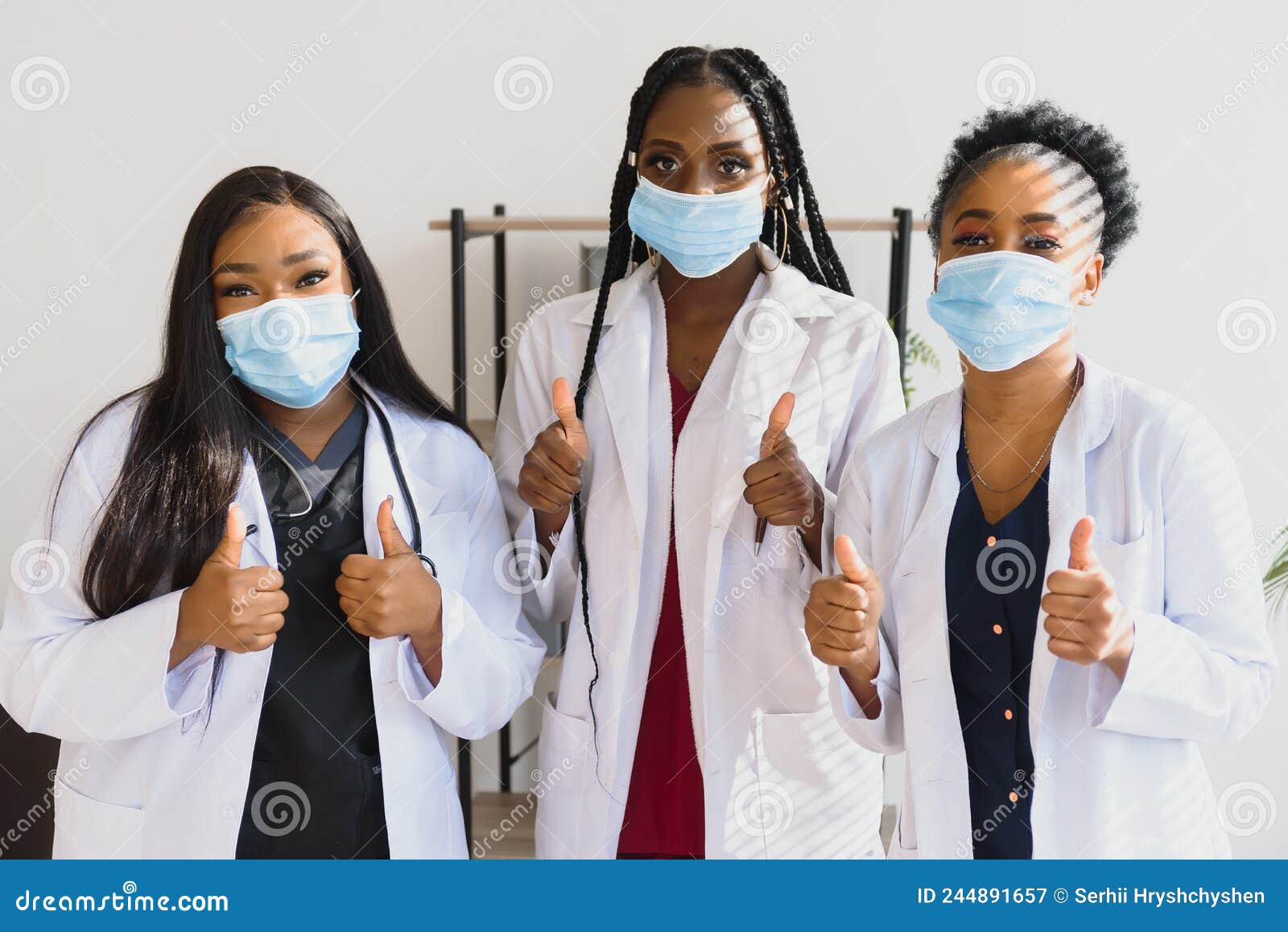 Group of African Medical Doctors Portrait. Stock Image - Image of white ...