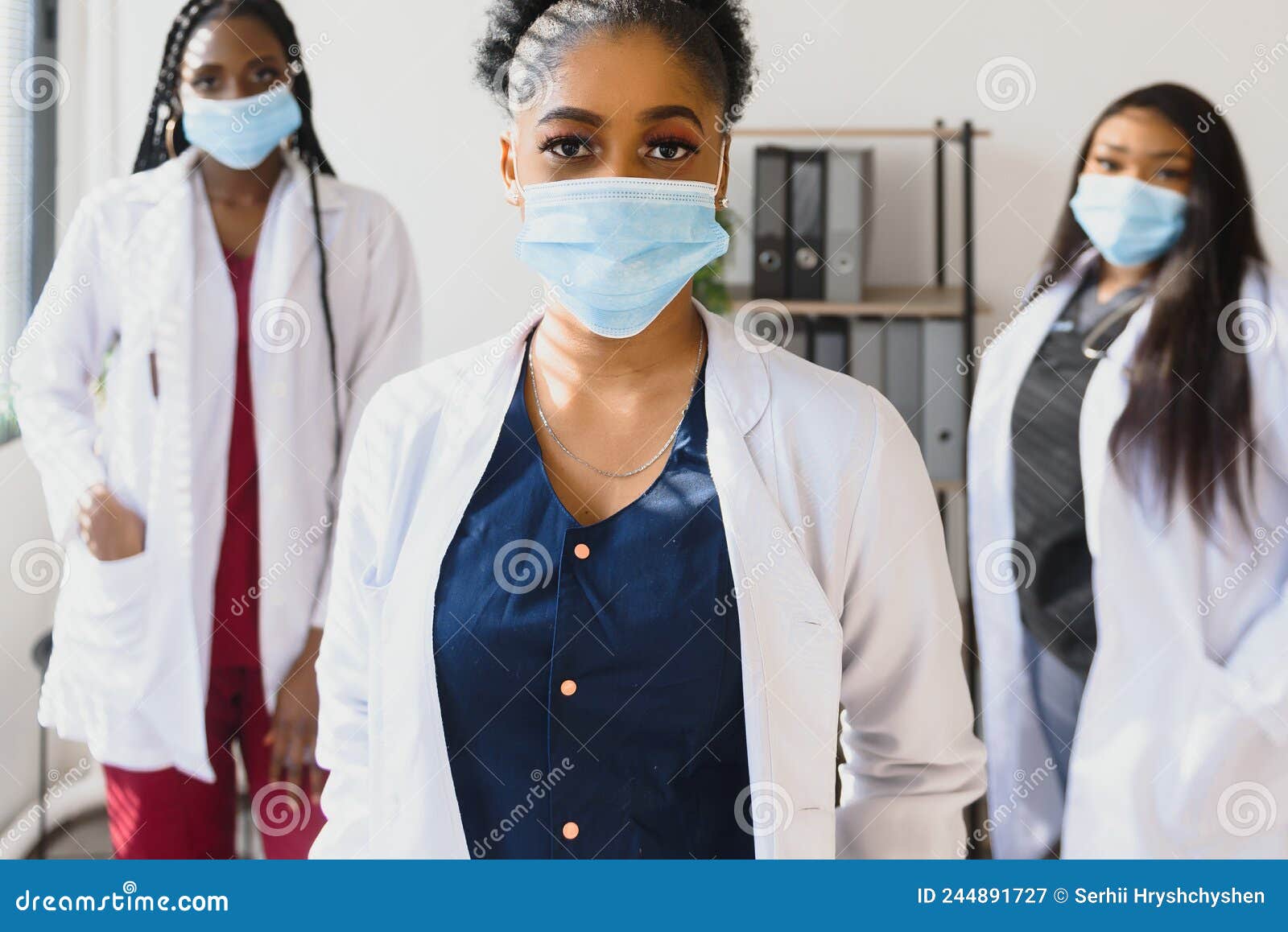 Group of African Medical Doctors Portrait. Stock Image - Image of ...