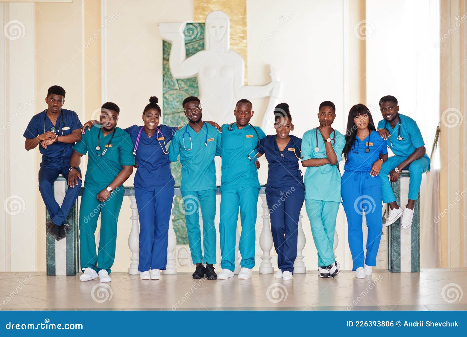 Group of African Medical Students. Stock Photo - Image of healthy, care ...