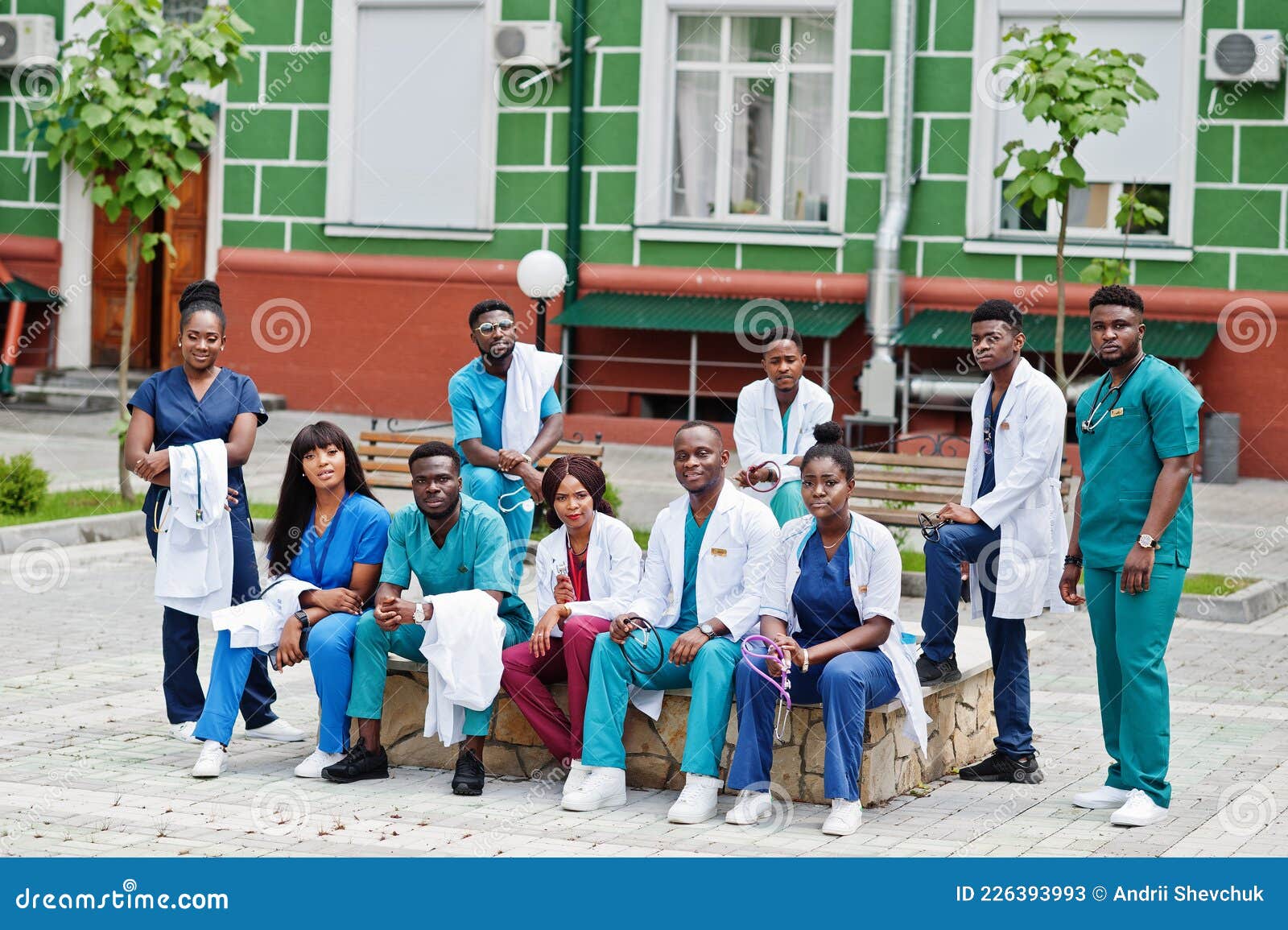 Group of African Medical Students. Stock Image - Image of africa ...