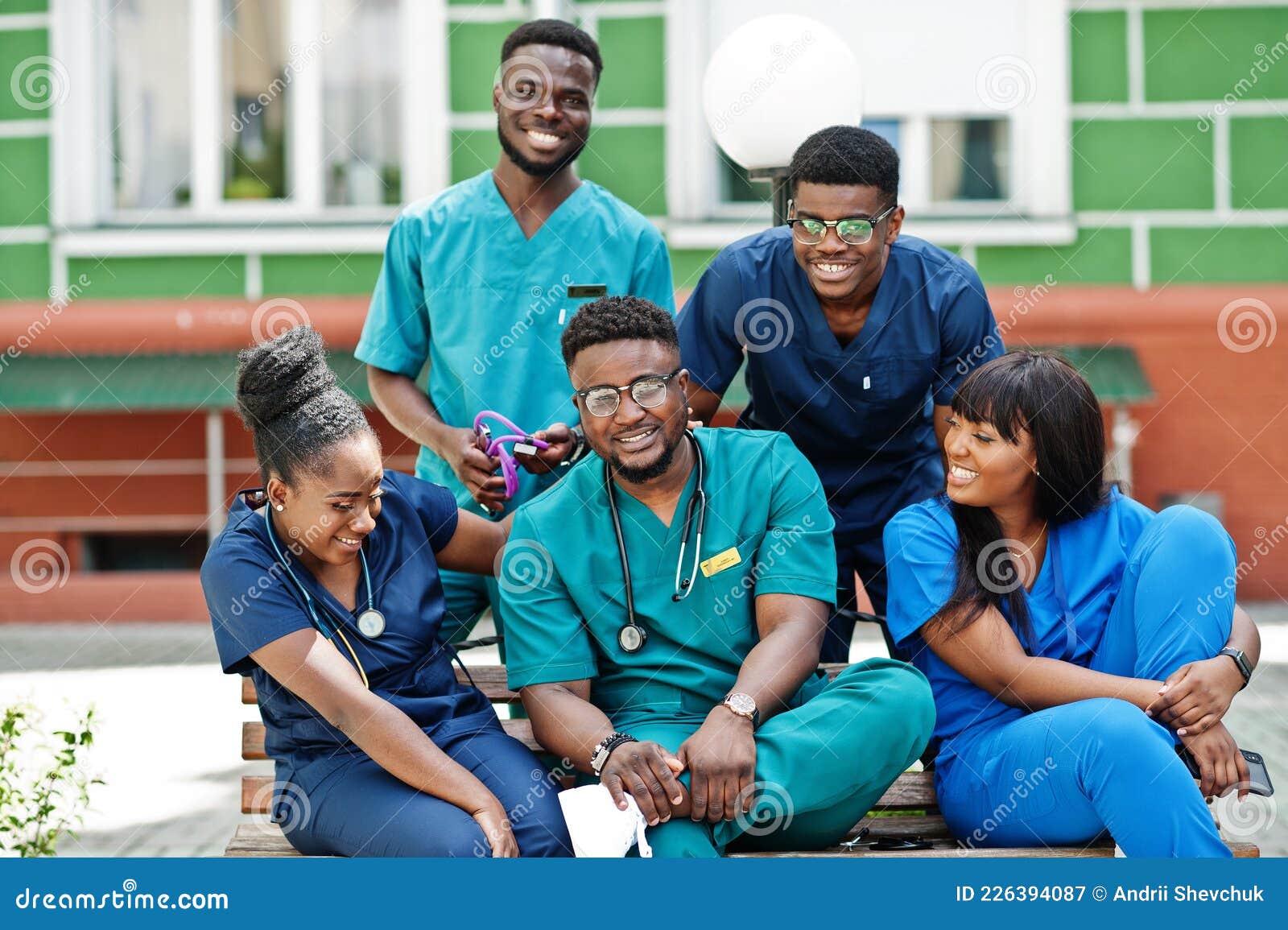 Group of African Medical Students. Stock Image - Image of male ...