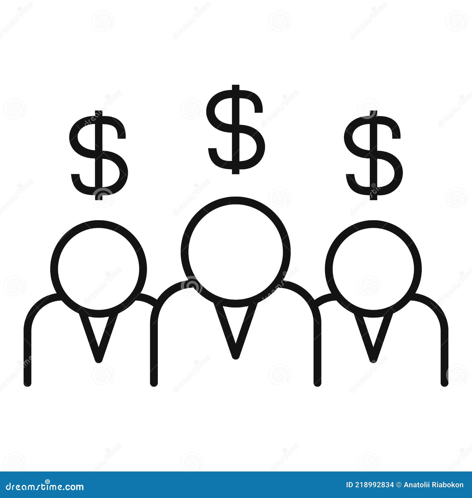 Group Allowance Icon, Outline Style Stock Vector - Illustration of ...