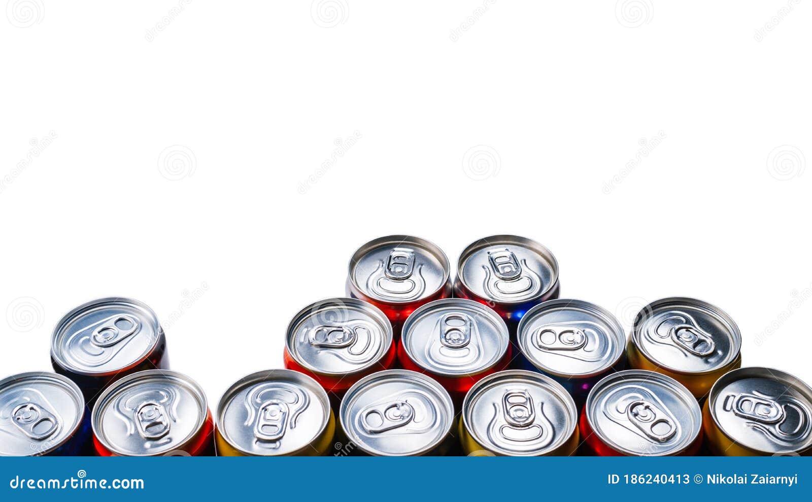 Group of Aluminium Cans, Cold Drink Stock Image - Image of liquid ...