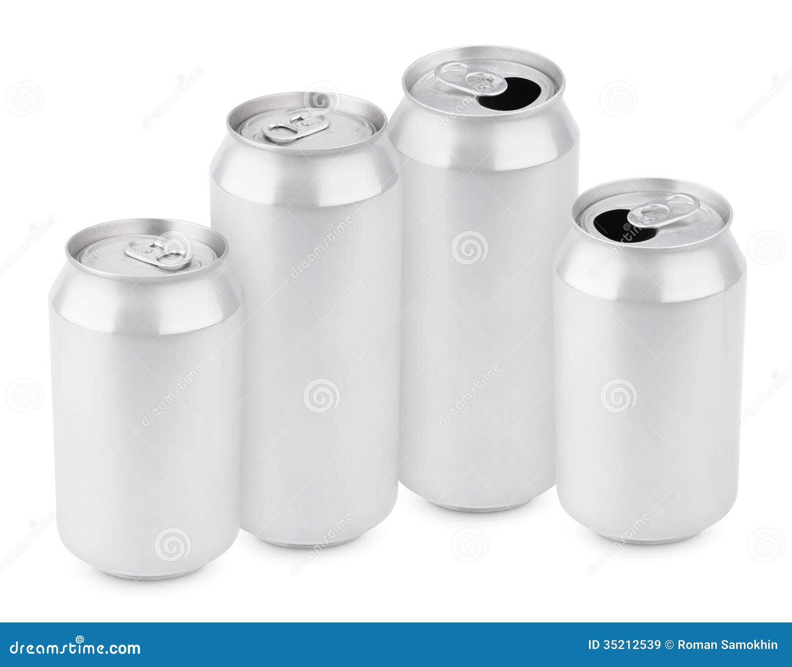 Group of aluminum cans stock image. Image of lager, lemonade - 35212539