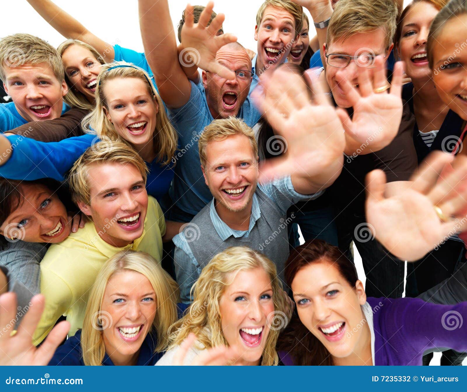 Group of Ambitious People Celebrating Success Stock Photo - Image of ...