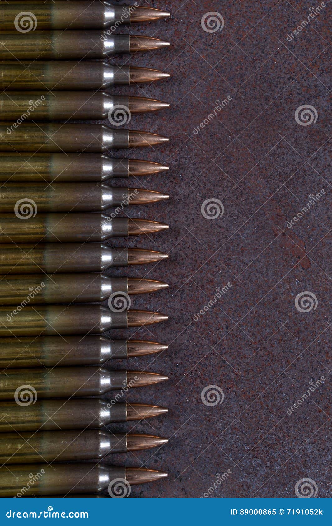 Group of Ammunition Geometrically Placed in Rows Stock Image - Image of ...