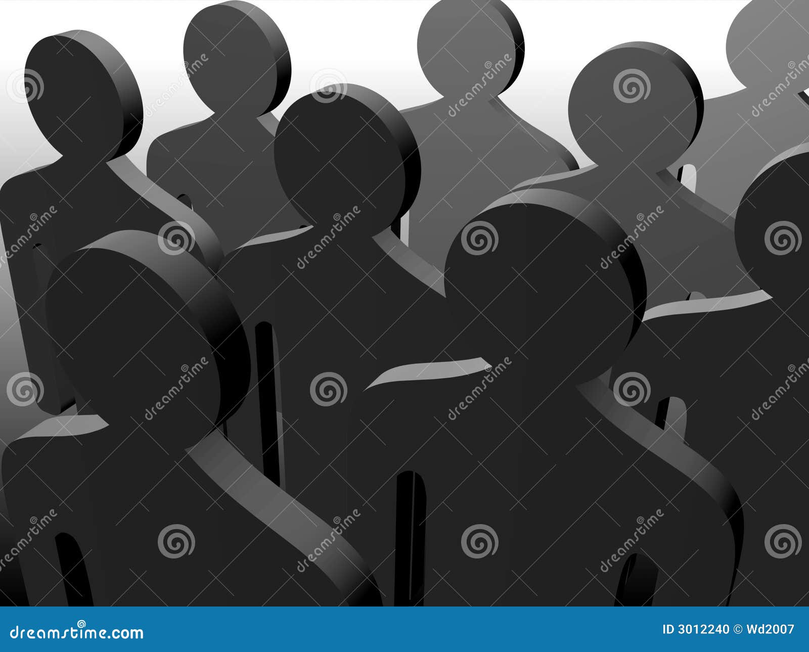 Group of anonym people stock illustration. Illustration of average ...