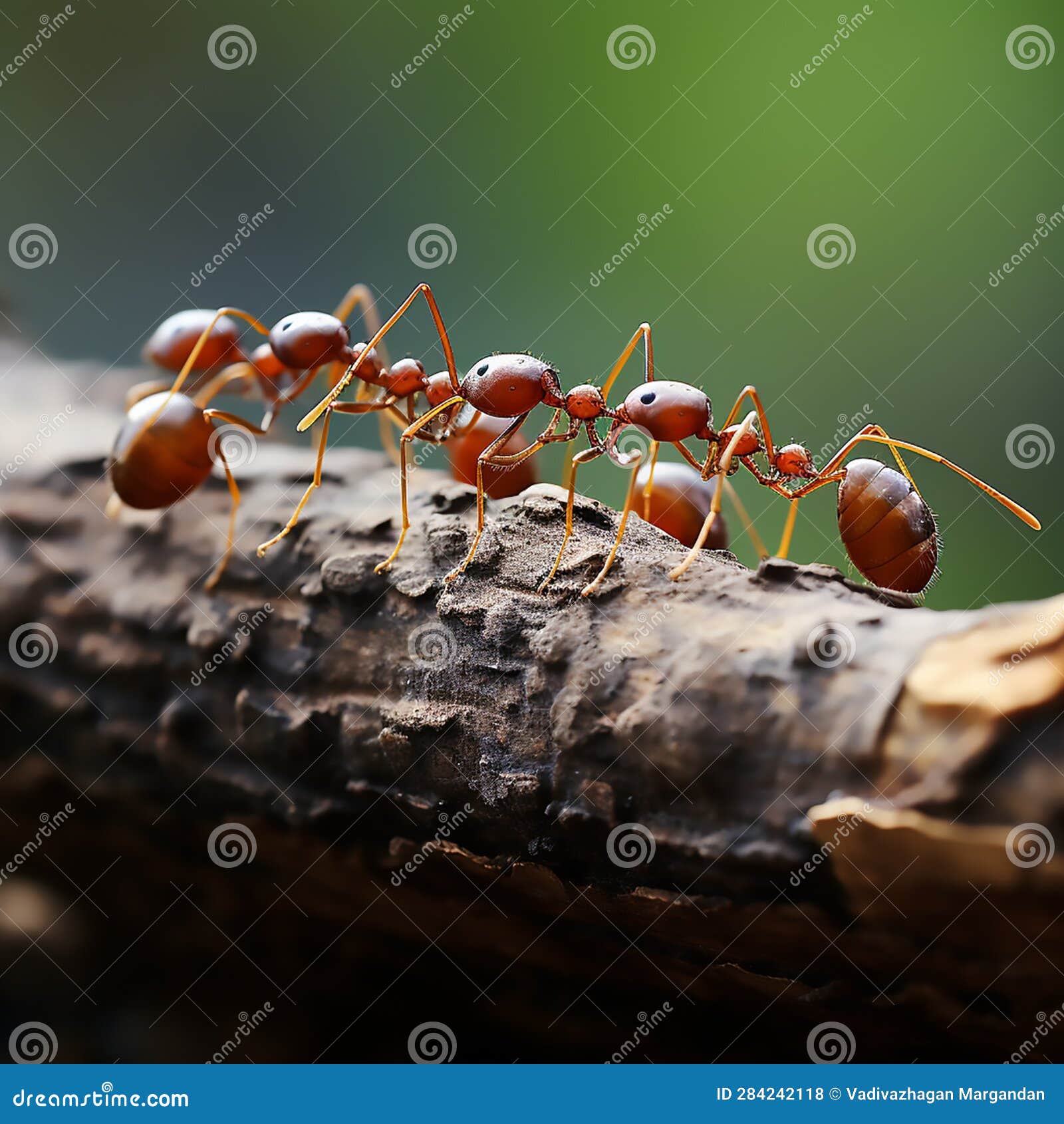 Group of ants stock illustration. Illustration of green - 284242118