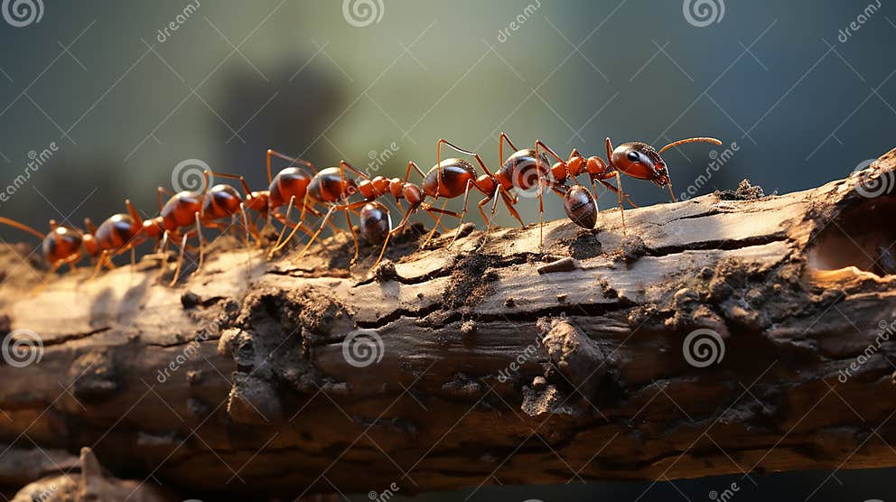 Group of ants stock illustration. Illustration of brown - 284242130